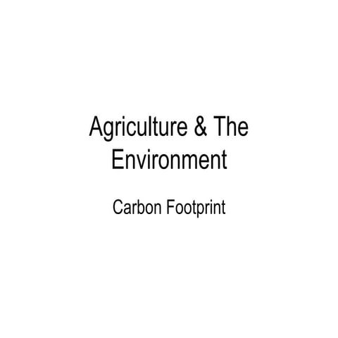 5 3 agriculture & the environment | PPT