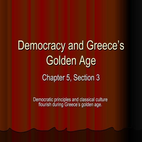 5.3 democracy and greece’s golden age | PPT