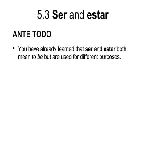 5.1 Estar with conditions and emotions | PPT