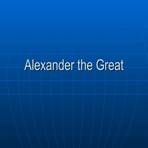 5.4 - Alexander The Great | PPT