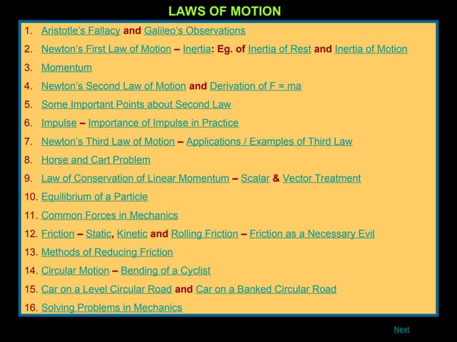 force and laws of motion class 9 | PPT