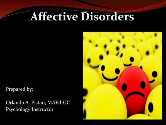 Major Affective Disorder | PPT