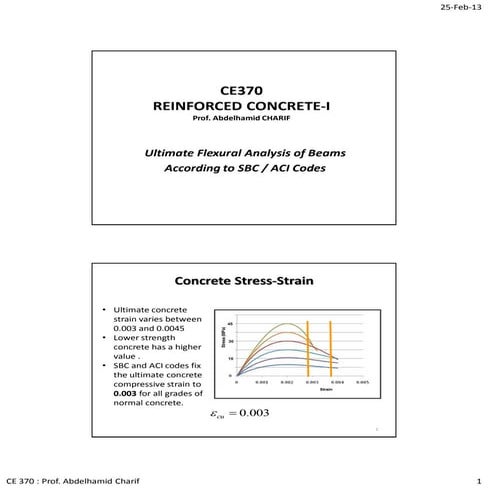 Lec04 Analysis of Rectangular RC Beams (Reinforced Concrete Design I ...