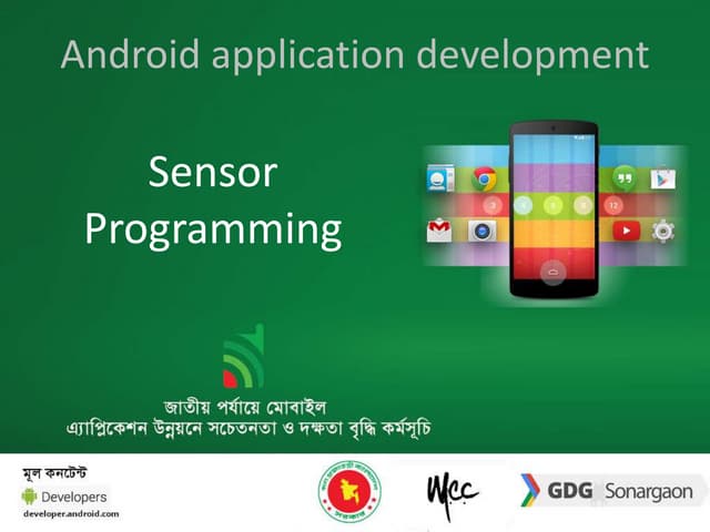 Android Sensor Pptx Operating Systems Computer Software And