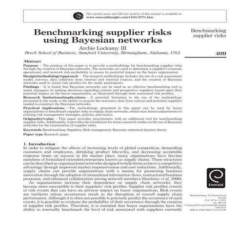 5.benchmarking supplier | PDF