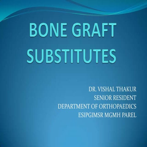 bone graft substitutes | PPT