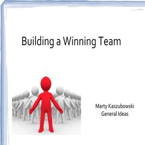 Building a winning team | PPTX