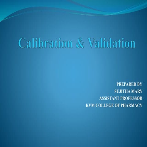 Calibration And Validation Ppt