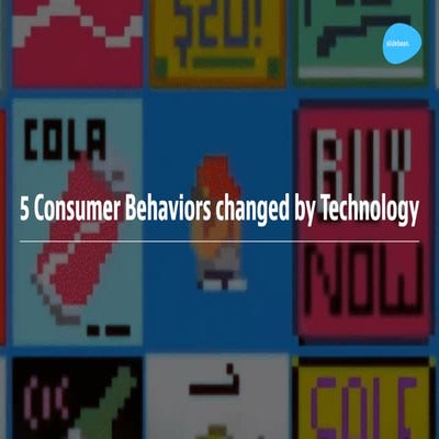 5 Consumer Behaviors changed by Technology | PDF