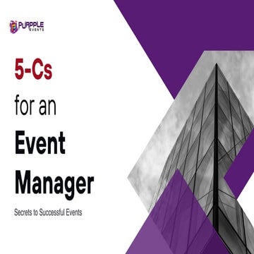 5-Cs for an Event Manager That's Needed in Today`s World | PPT