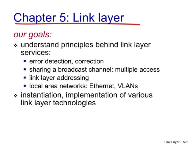 Ch5 Data Layer Network Ppt