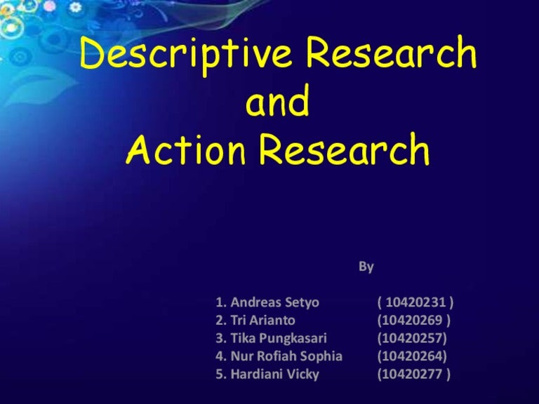 Descriptive Action descriptive-action