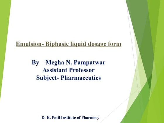 Test for identification of type of emulsion | PPTX