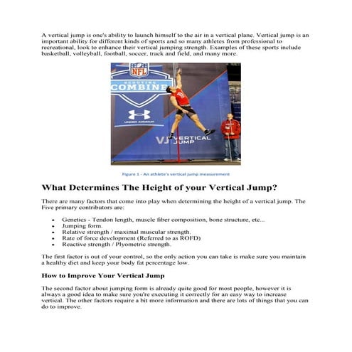 5 Factors Affecting Vertical Jump | PDF