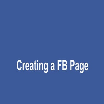 5 Facebook Page | PPTX