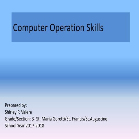 #5 gr. 3 - computer operation skills - 5 | PPT
