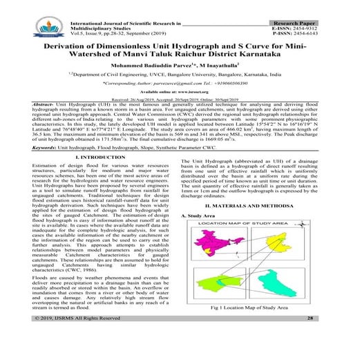 Synthetic unit hydrograph | PPTX