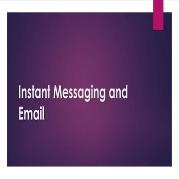 5 instant messaging and email | PPT