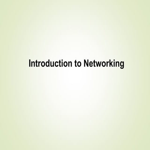 5 Introduction To Networking Type And General Ppt