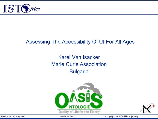 5 Assessing The Accessibility Of User Interfaces For All Ages Ppt