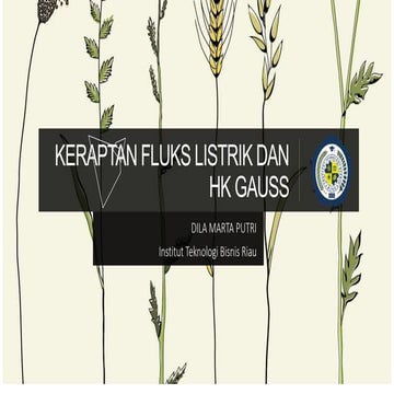 5 - Kerapatan Fluks Listrik dan Hk Gauss.pptx