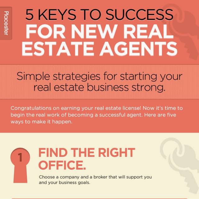 [Infographic] 5 Keys to Success for New Real Estate Agents | PDF