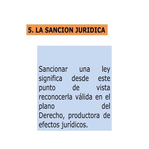La sanción jurídica | PPTX