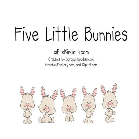 FIVE Little-Bunnies PDF. Para imprimir! | PDF