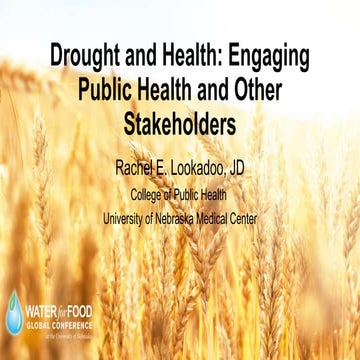 Drought and Health: Engaging Public Health and Other Stakeholders ...