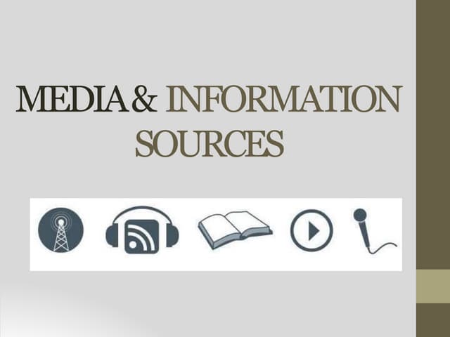 Media & Information Literacy Indigenous Media and Other Sources of ...