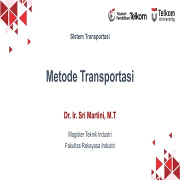 Metode stepping stone | PPTX