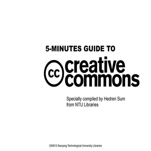 Guide to Creative Commons | PDF