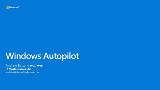 End to End Guide Windows AutoPilot Process via Intune | PPT
