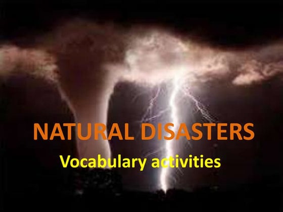Natural disasters | PDF