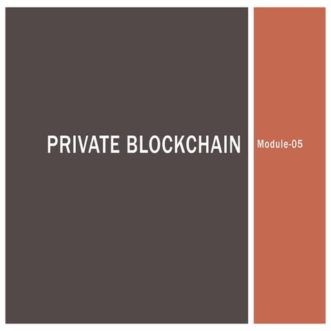 A private blockchain is a permissioned distributed ledger | PDF