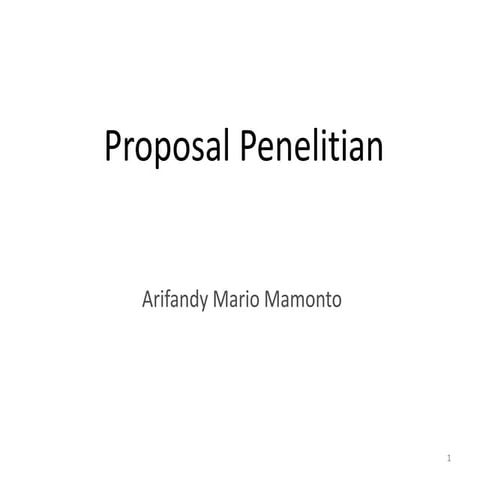 proposal TA yang menjelaskan tentang bagaimana kita membuat langkah ...