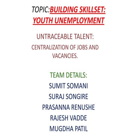 TRYSEM scheme ppt government scheme .pdf