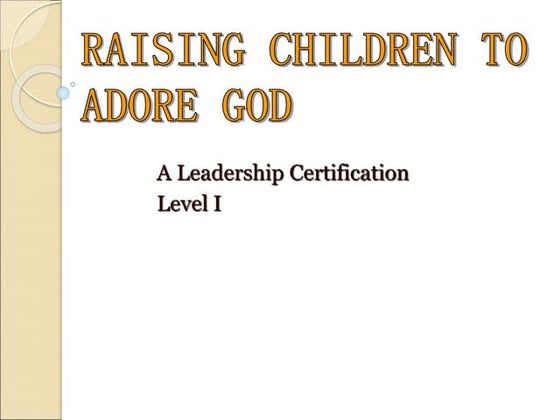 Parenting god's way | PPT