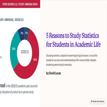 5 Reasons to Study Statistics for Students in Academic Life | PDF ...