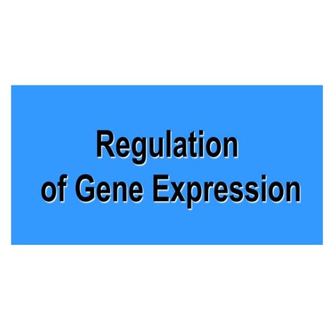 5- Regulation of Gene Expression Lecture.ppt