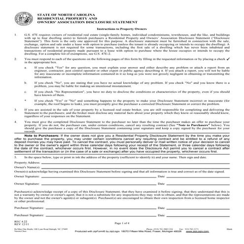 5 residential-property-disclosure, print single sided, stapled | PDF