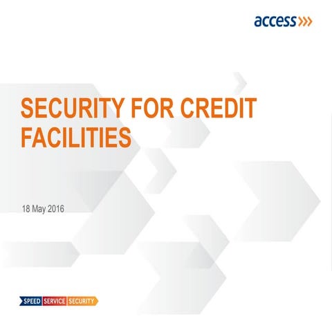 Security for credit facilities | PPT
