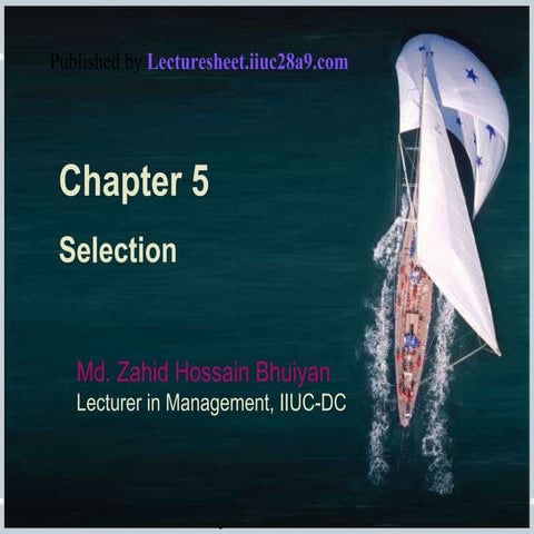 Chapter 5 selection | PPT