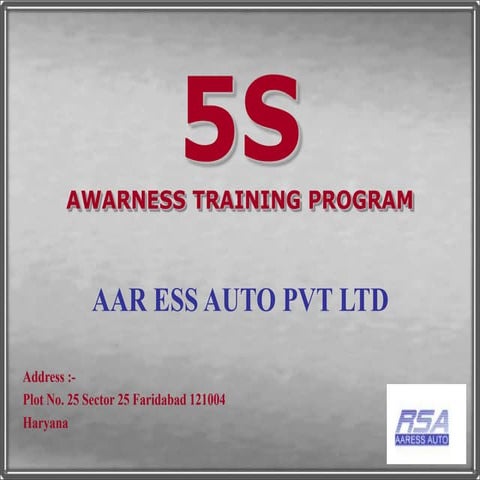 5-S Ppt.ppt for 5-s, daily work management | PPT