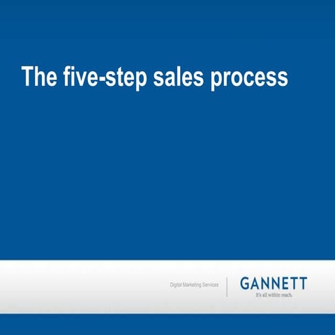 5 step sales process | PPTX | Sales | Business