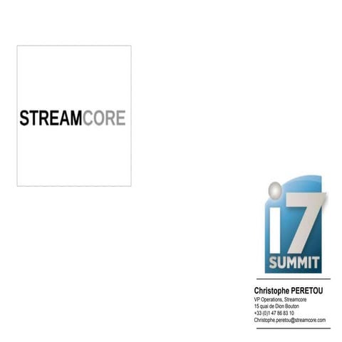 Streamcore's pitch | PPT | Computer Networking | Computing