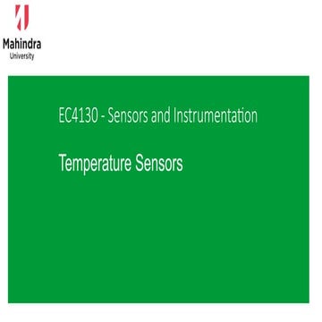 Temp_Sensors how they work and what they are | PPTX