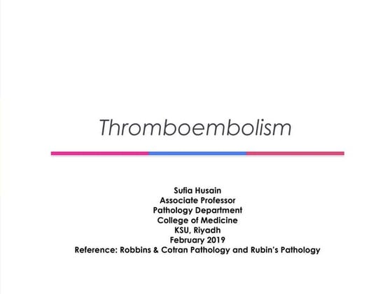 Thrombosis | PPTX