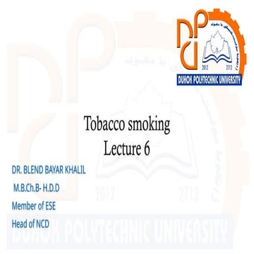 Smoking and its health risks | PPT
