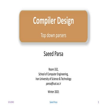 5 top-down-parsers | PPTX